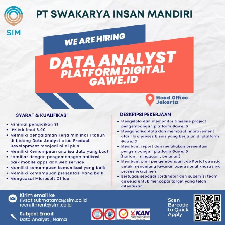 15 Contoh Job Vacancy Menarik Berbagai Bidang untuk HRD